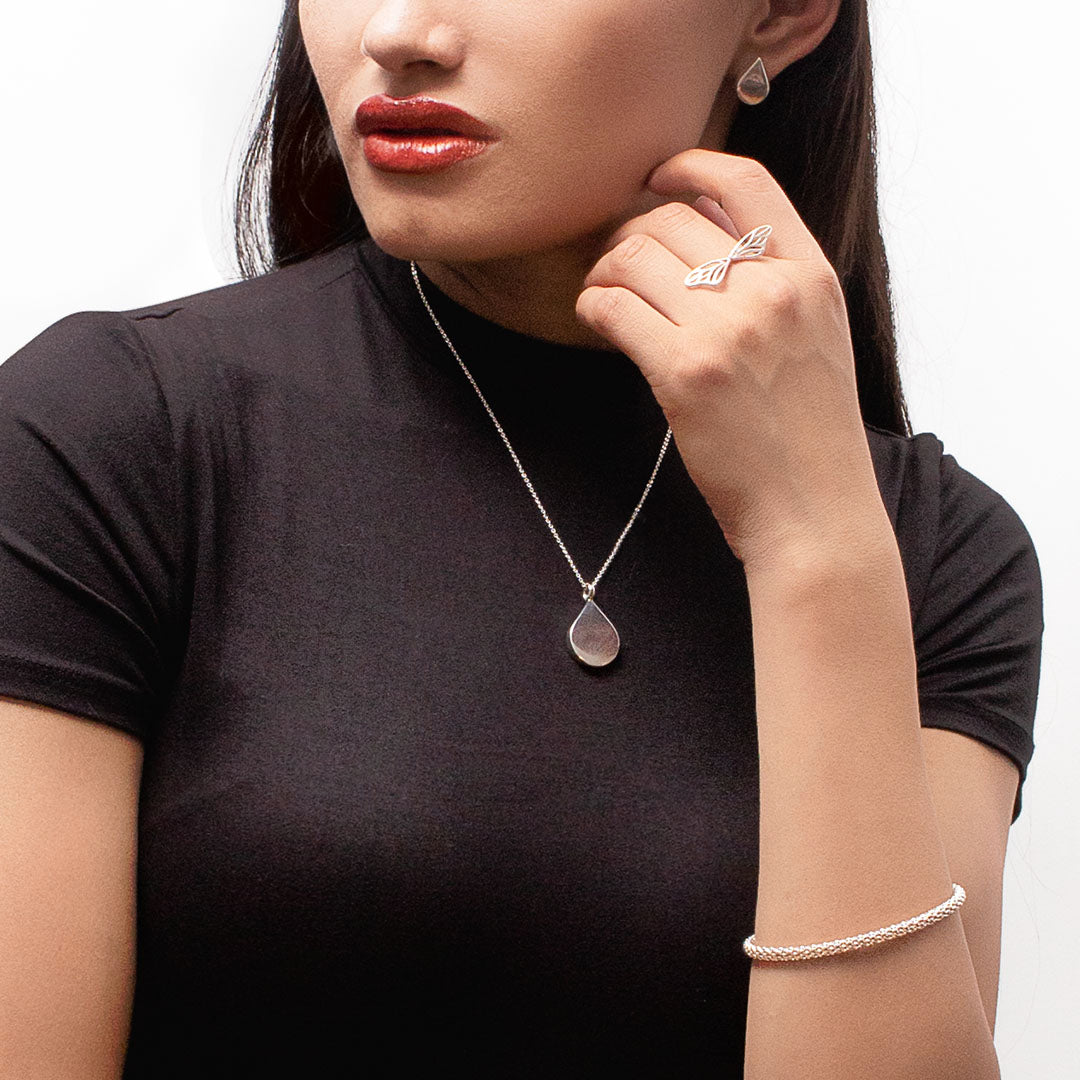 Juego de lágrimas de plata– Elegance la